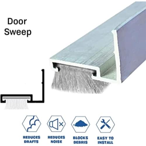 Brush Door Sweep - Mortise Mounted - For Hollow Metal Doors - Sweep ...
