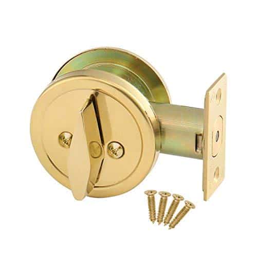 Single Cylinder Commercial Deadbolt - Polished Brass