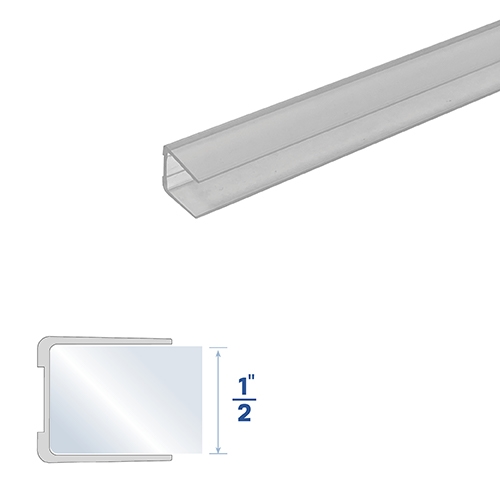 Plastic Weatherstripping for 1/2" Glass Doors