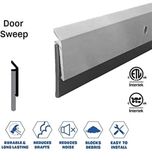 Rubber Door Sweep - Surface Mounted - Acoustical Soundproofing - Sweep ...