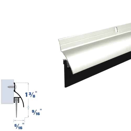 Surface Mounted Rain Drip with Rubber Door Sweep - Mounting Thickness ...