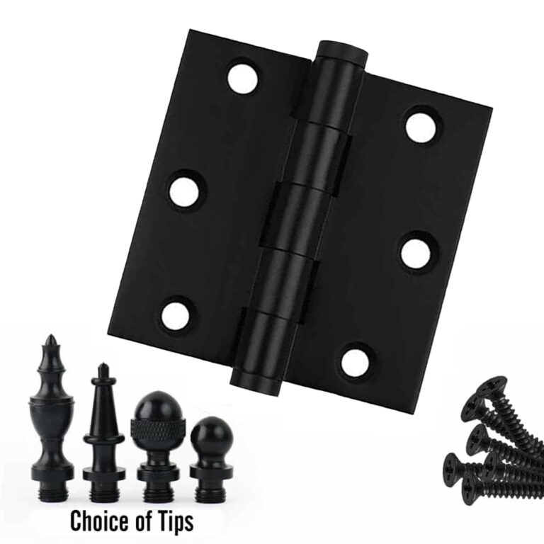 Door Hinge 4 x 4 Inch Solid Polished Brass Ball Bearing (US3)