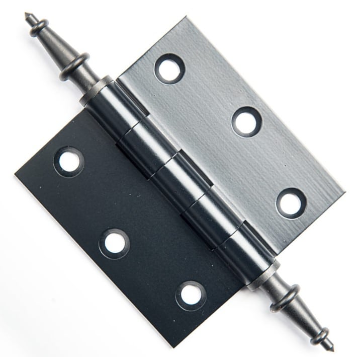 Door Hinge 3 x 3 Solid Brass - Black (US19) - Homebuilders Hardware