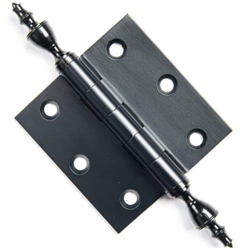 Door Hinge 3 x 3 Solid Brass - Black (US19)