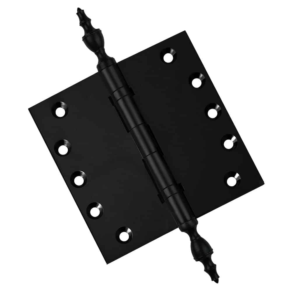 Door Hinge 5 x 5 Inch Solid Brass Ball Bearing - Black (US19 ...