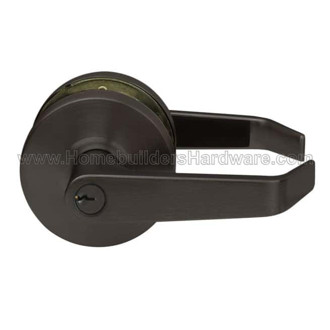 Door Lever Lockset, Heavy Duty Grade 2, Oil Rubbed Bronze, Lawrence ...