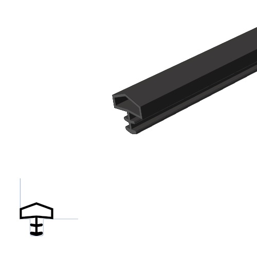 Kerf Frame Weatherstripping with Durable Silicone - 1/2" x 1/4" Angular ...